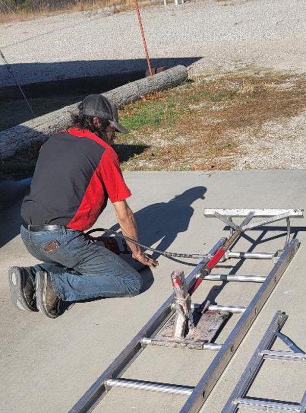 Aerial and Ground Ladder Site Testing - Myder Fire
